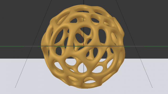 Parametric Voronoi Sphere 3Dモデル in ジュエリー 3DExport