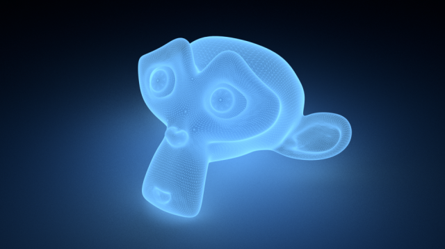 Hologram Shader 3D Model in Other 3DExport