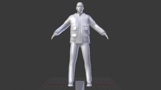 Human 3D Model in Man 3DExport