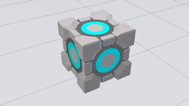 Portal Cube 3D Model in Other 3DExport