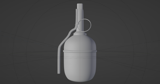 RGD-5 Grenade - made in Blender 3D Model in Combat 3DExport