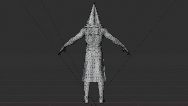 Pyramid Head - made in Blender 3Dモデル in モンスター 3DExport