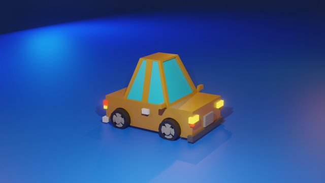 low poly car pack 3D Model in Compact Cars 3DExport