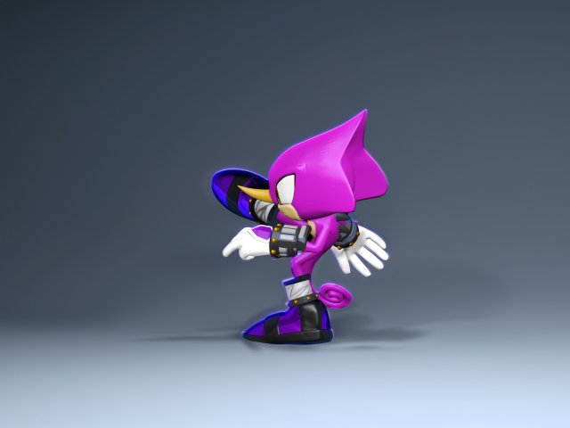 Espio 3D Figurine 3D Print Model in Monsters & Creatures 3DExport