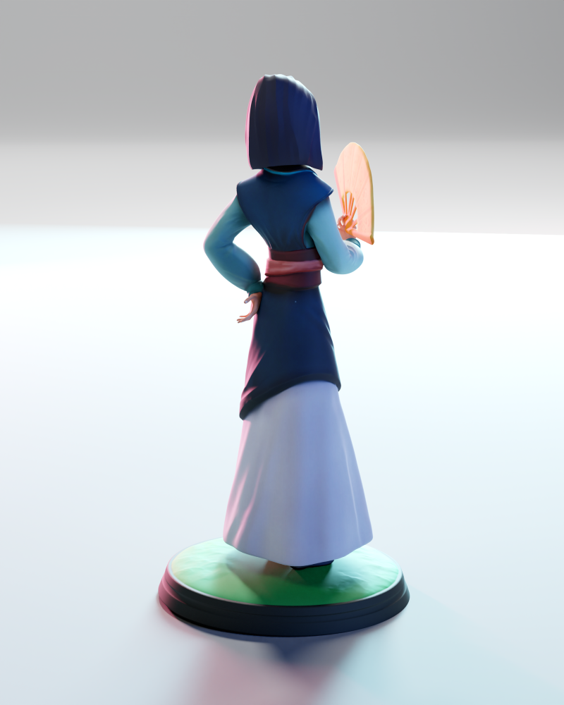 MULAN MADE FOR 3D PRINTING 3D Print Model in Woman 3DExport