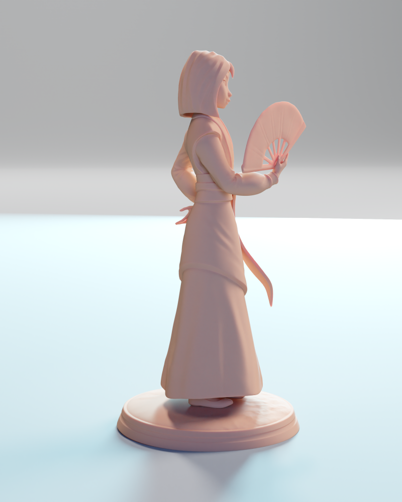 MULAN MADE FOR 3D PRINTING 3D Print Model in Woman 3DExport