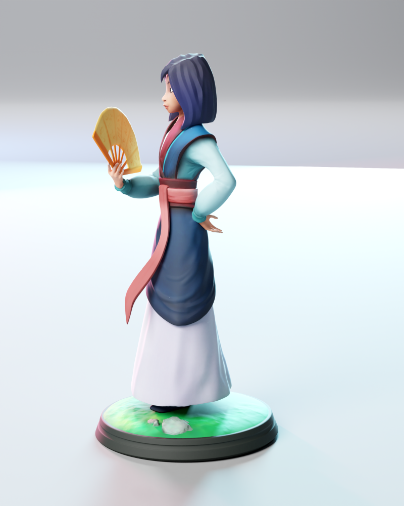 MULAN MADE FOR 3D PRINTING 3D Print Model in Woman 3DExport
