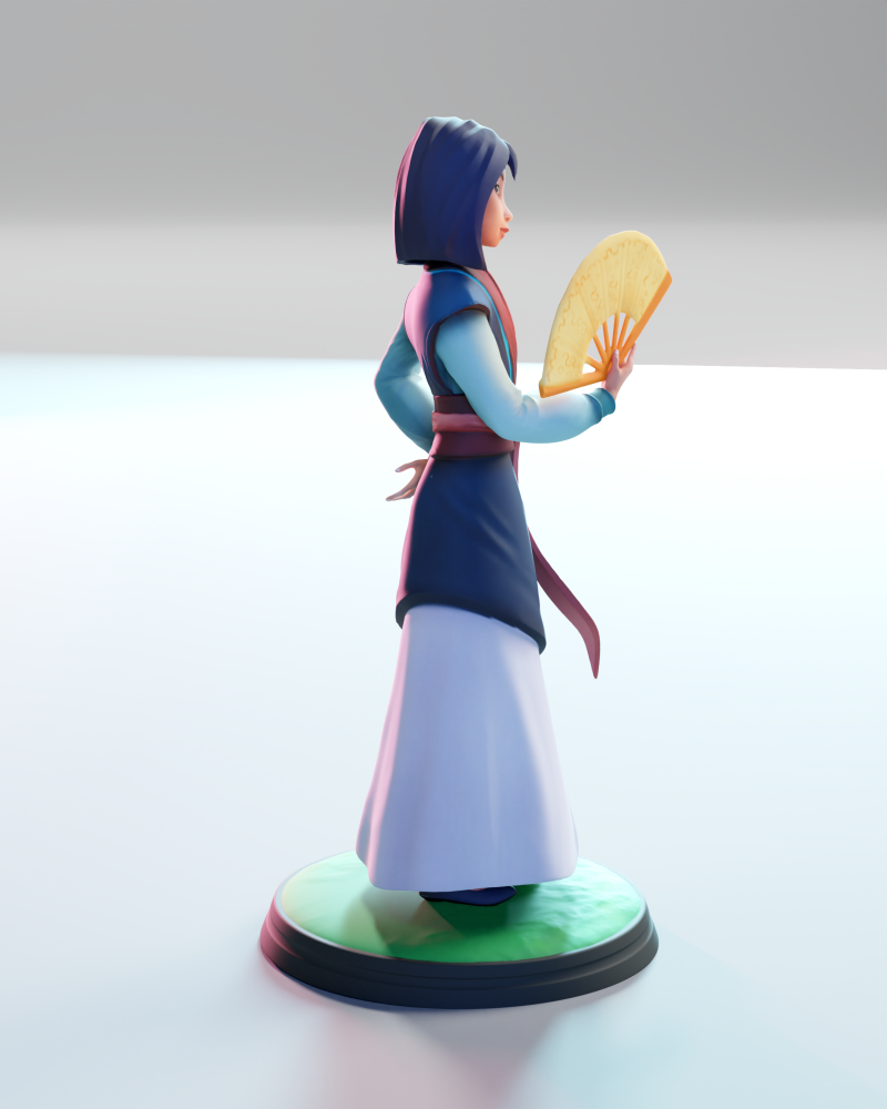 MULAN MADE FOR 3D PRINTING 3D Print Model in Woman 3DExport