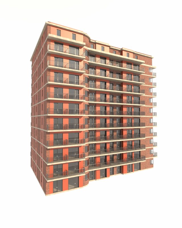residential building Free 3D Model in Buildings 3DExport