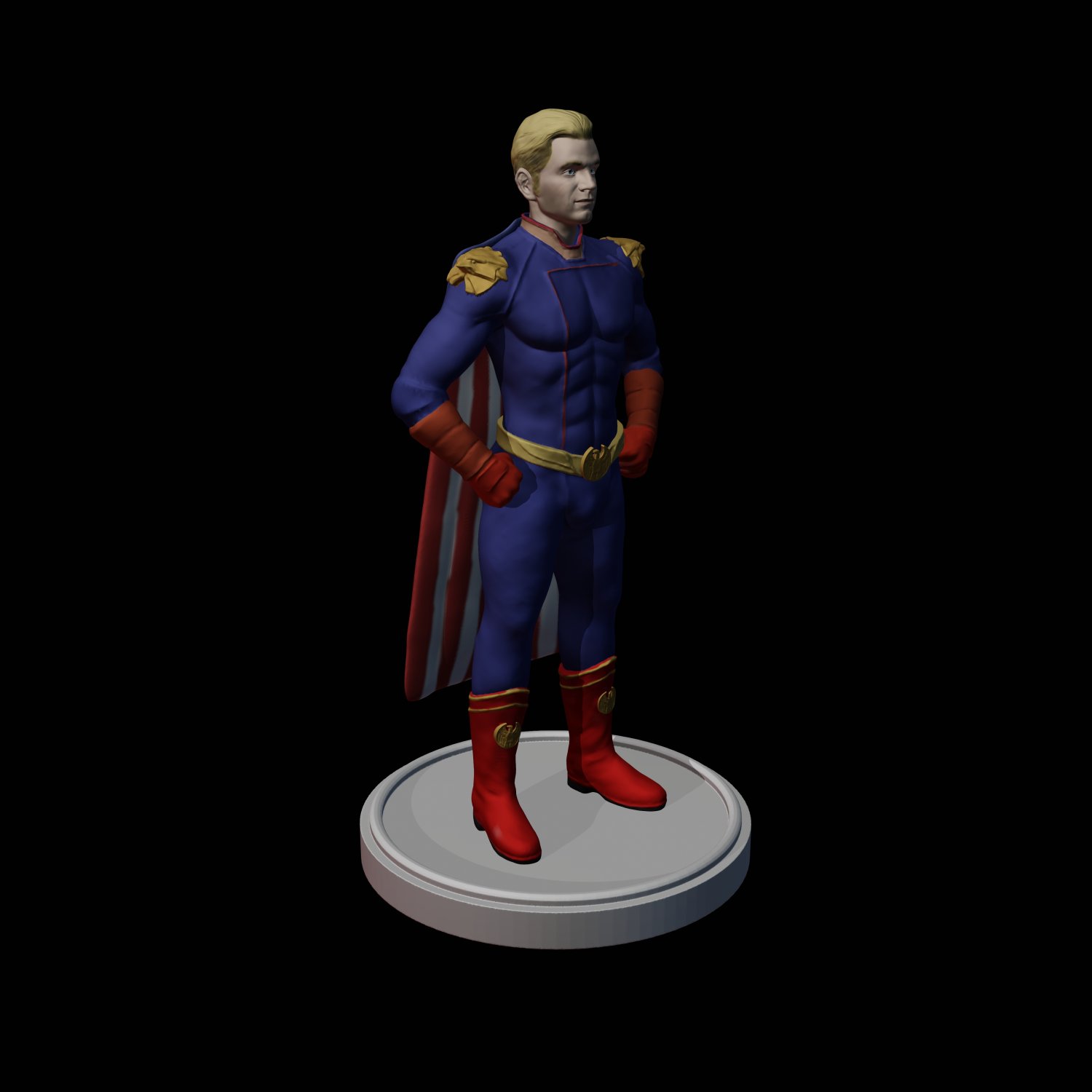 Homelander The Boys 3D Model in Sculpture 3DExport