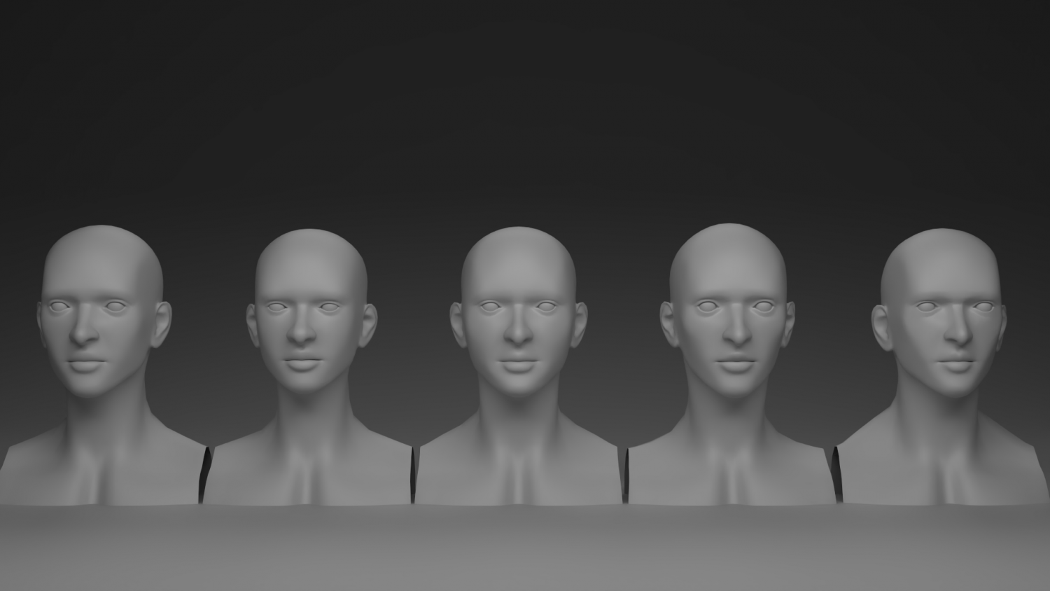 Female Face Reference For 3d Modeling