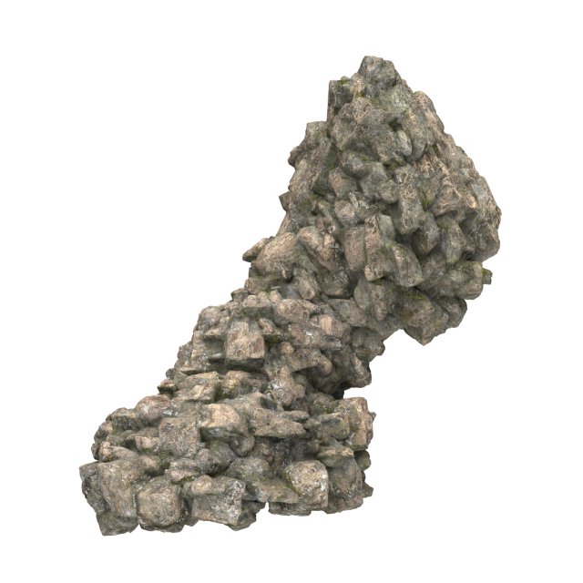 Realistic Mountain Rock Cliff 02 3D Model in Other 3DExport