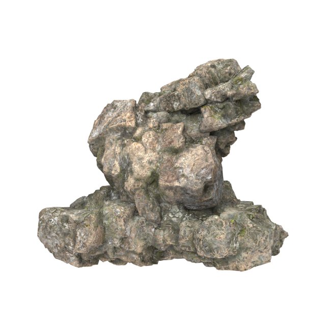 Realistic Mountain Rock Cliff 03 3D Model in Other 3DExport