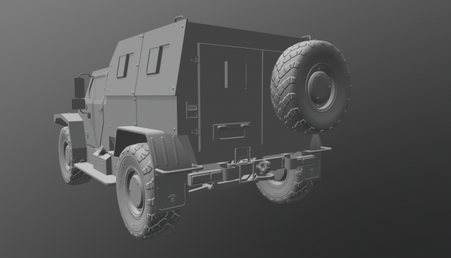 gaz 3D Model in Transport 3DExport