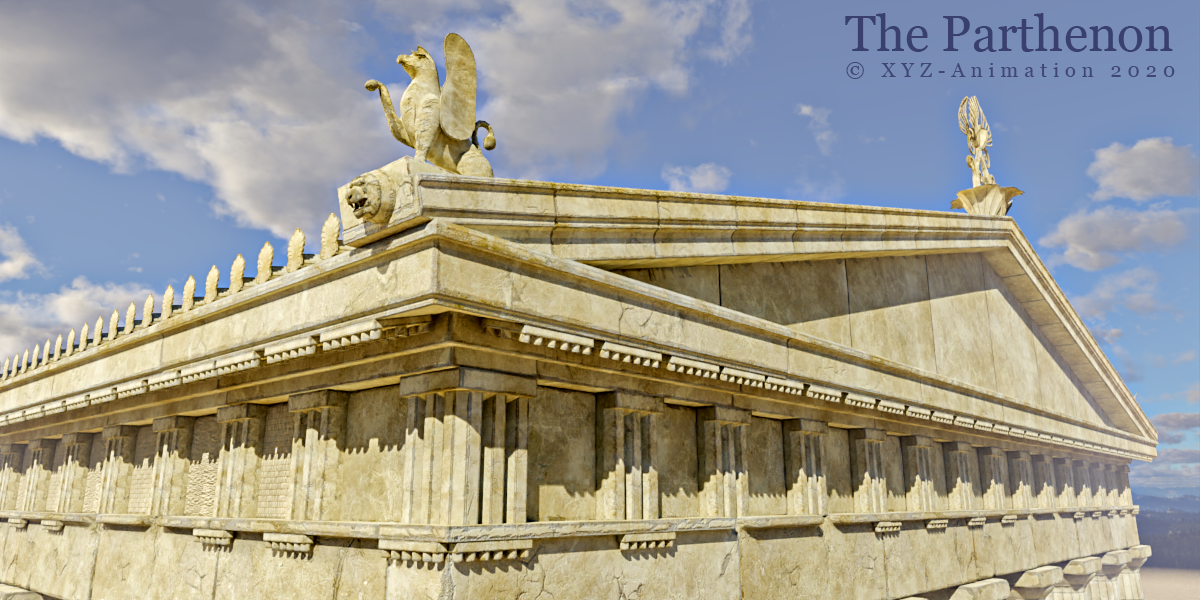 the parthenon 3D Models in Buildings 3DExport