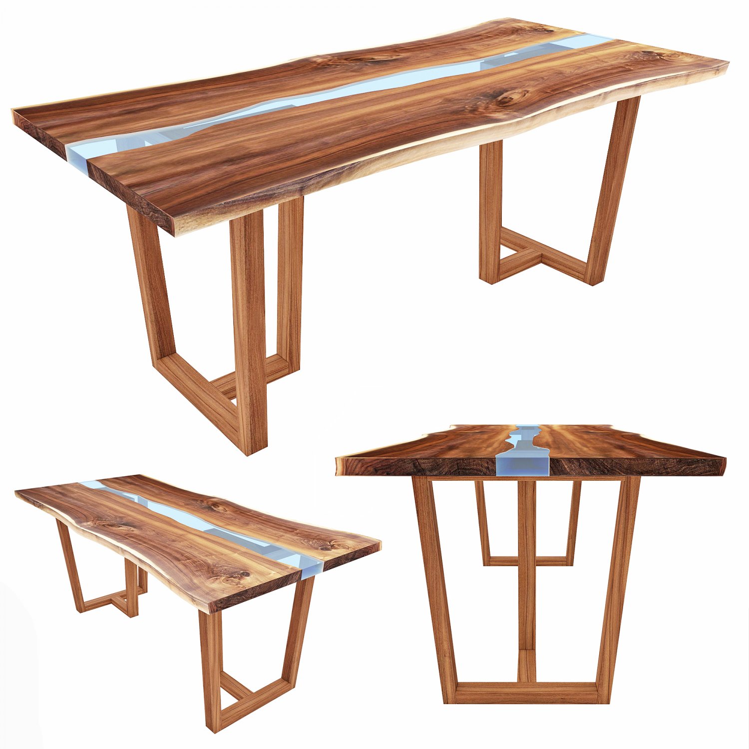 slab table - river 3D Models in Table 3DExport