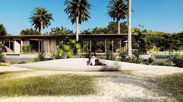 Bench SARDINA - LAB23 3D Model in Environment 3DExport