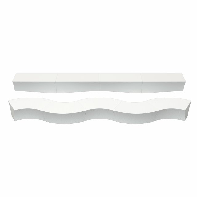 METEOR Bench 3D Model in Environment 3DExport