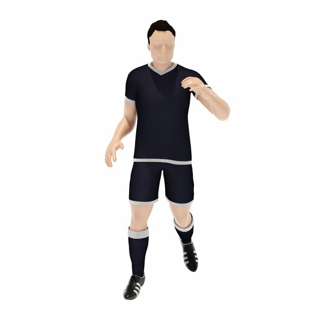 Football players 3D Model in Man 3DExport