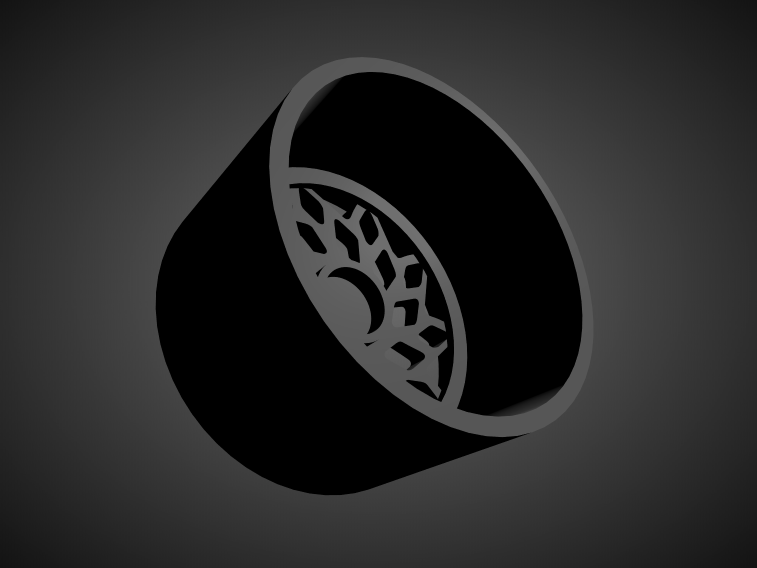 wci md1 scalable and 3d printable rim 3D Print Model in Vehicle 3DExport