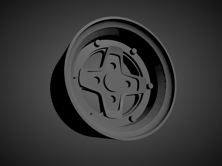 ssr mkii scalable and 3d printable rim 3D Print Model in Vehicle 3DExport