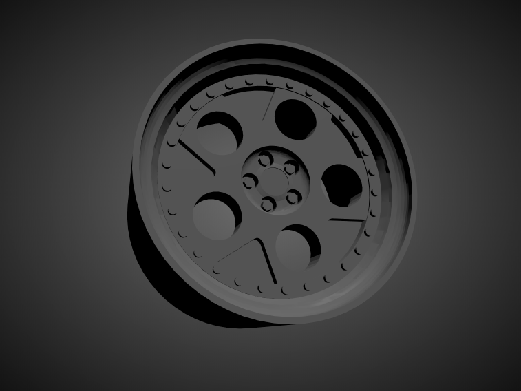 hre 454 scalable and 3d printable rim 3D Print Models in Vehicle 3DExport