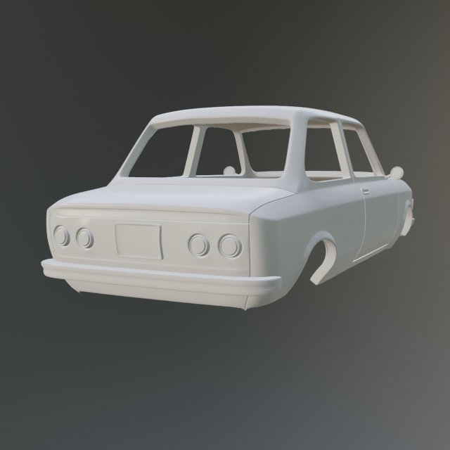 Fiat 128 Rally Printable Car Body 3D Print Model in Vehicle 3DExport