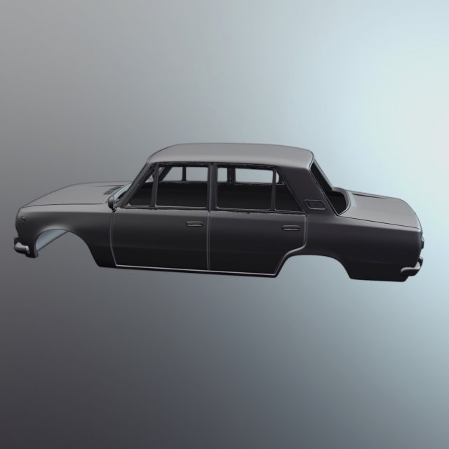 Lada 1200 3D Print Model in Vehicle 3DExport