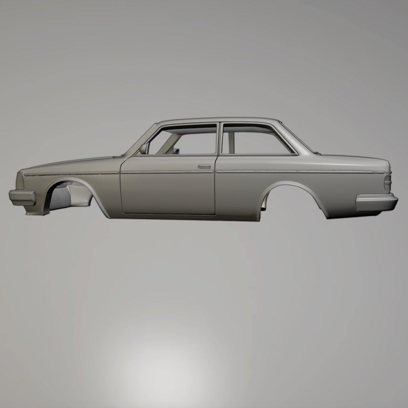 Volvo 242 DL 3D Print Models in Vehicle 3DExport