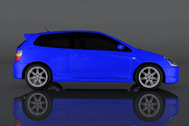 honda civic type-r 3D Model in Sport Cars 3DExport