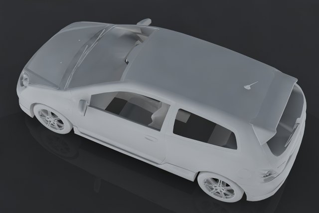 honda civic type-r 3D Model in Sport Cars 3DExport