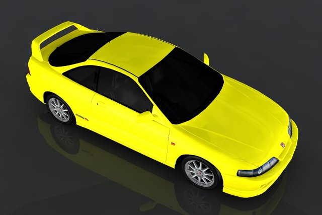 honda integra 2000 3D Model in Classic Cars 3DExport