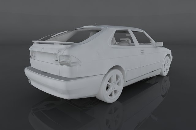 saab 9-3 aero 3D Model in Sedan 3DExport