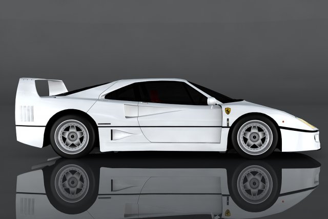 ferrari f40 3D Model in Sedan 3DExport