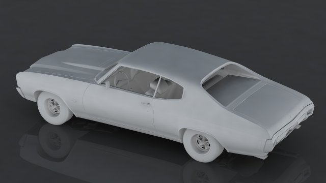 chevrolet chevelle ss 454 3D Model in Sedan 3DExport