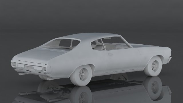 chevrolet chevelle ss 454 3D Model in Sedan 3DExport