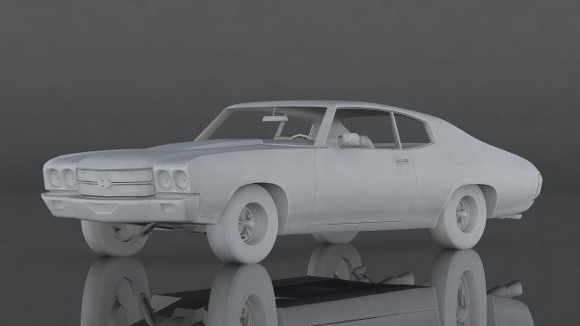 chevrolet chevelle ss 454 3D Model in Sedan 3DExport