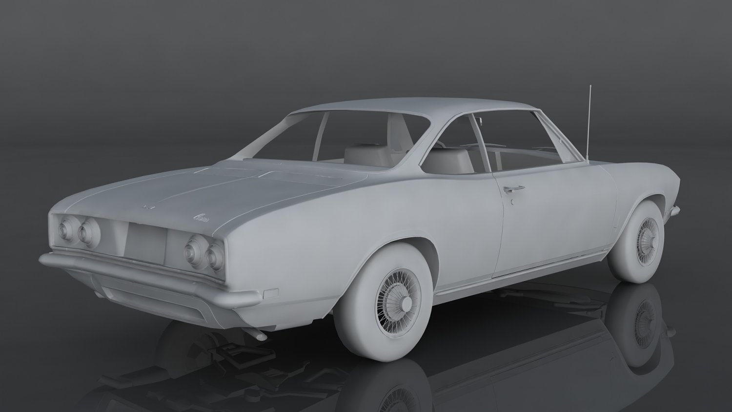 Chevrolet Corvair Monza 3D Model in Sport Cars 3DExport