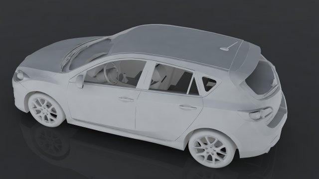mazda 3 3D Model in Sedan 3DExport