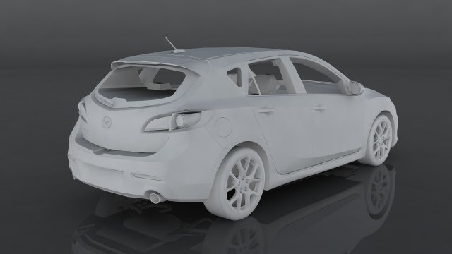mazda 3 3D Model in Sedan 3DExport