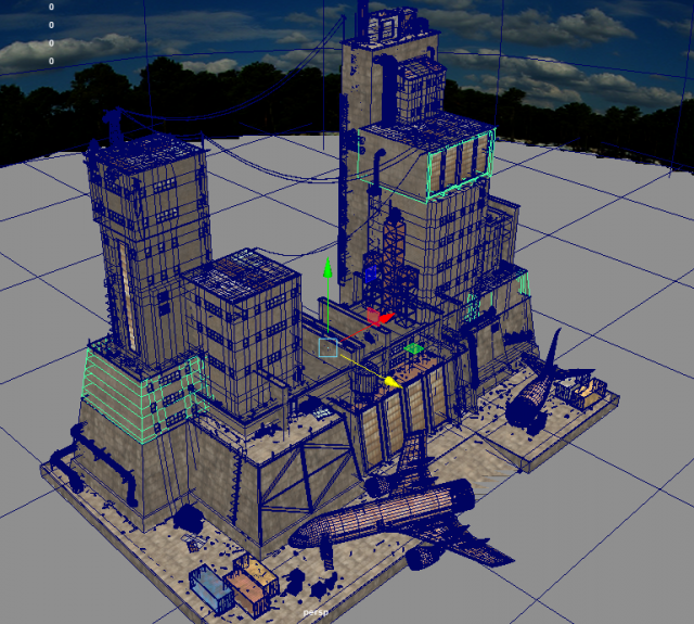 waste plant construction old factory 3D Model in Buildings 3DExport