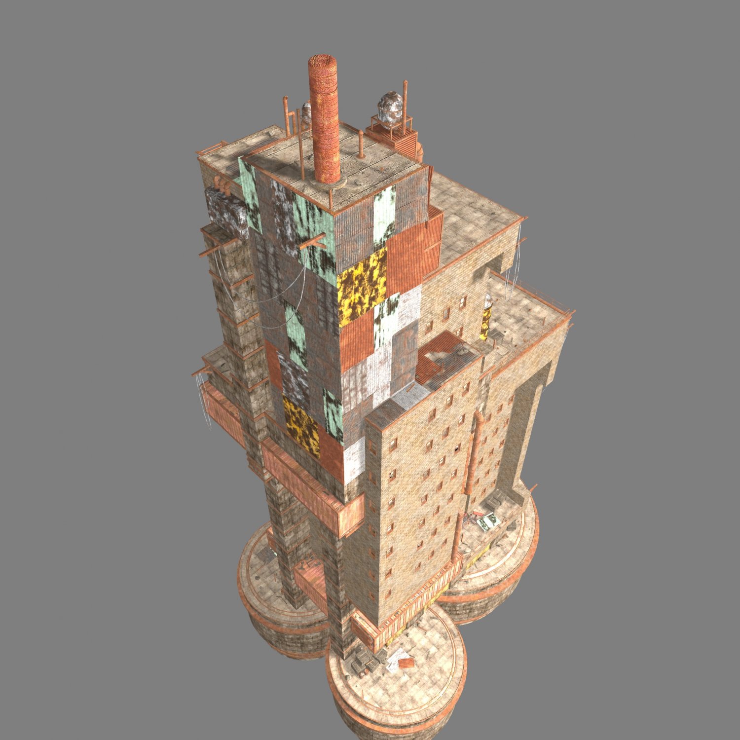 waste plant construction 3D Models in Buildings 3DExport