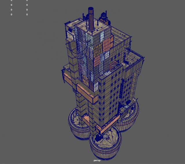 waste plant construction 3D Model in Buildings 3DExport