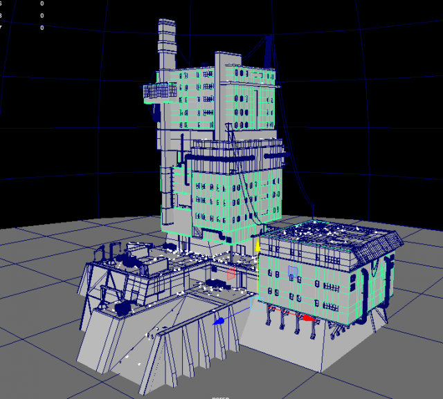 waste plant construction 3D Model in Buildings 3DExport