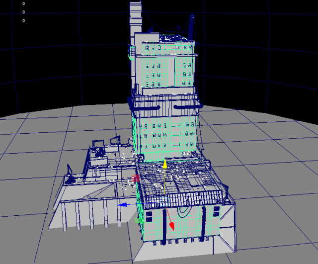 waste plant construction 3D Model in Buildings 3DExport