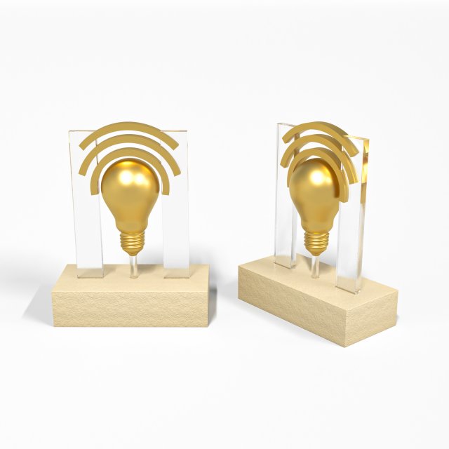 Innovation Trophy 3D Model in Awards 3DExport