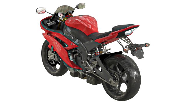 Yamaha YZF R6 3D Model in Motorcycle 3DExport