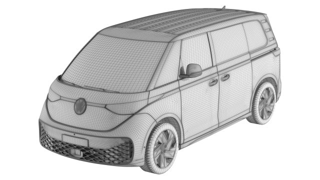 Volkswagen ID Buzz 3D Model in Concept 3DExport