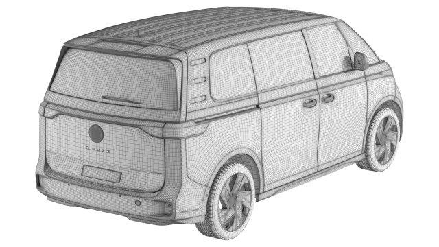 Volkswagen ID Buzz 3D Model in Concept 3DExport
