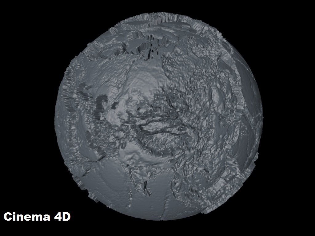 scale relief topographic world map Modèles 3D in Autre 3DExport